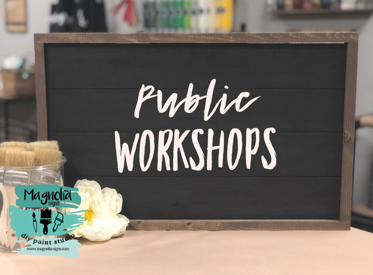 Workshops – Magnolia Signs